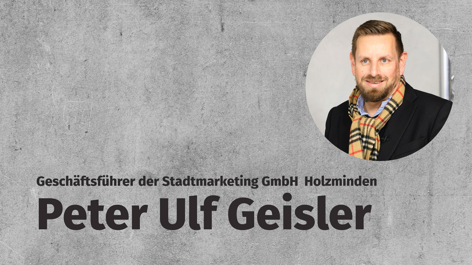 10 Fragen an den neuen Stadtmarketing-Chef Peter Ulf Geisler • wsr.tv